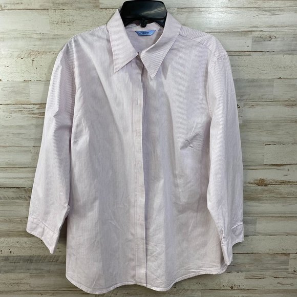 Izod | Tops | Izod Womens Button Down Top Size Large | Poshmark